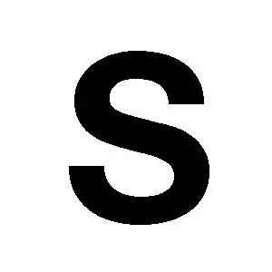 Reg-bokstav S 30mm Svart – Hjertmans.se